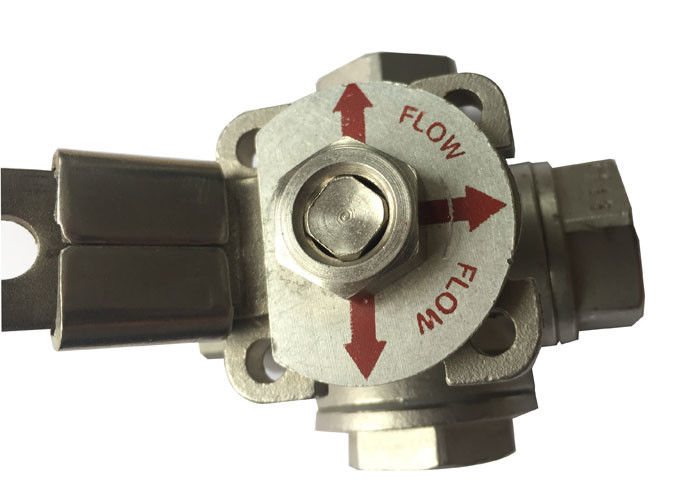 Cf8m Stainless Steel 3 Way Ball Valve T Type And L Type Flow Control