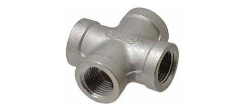 Cross Joint Stainless Steel Pipe Fitting , 4-Way Cross Pipe Fitting