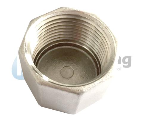 304 Stainless Steel Octagon Cap Npt Bsp Bspt Threaded 1" Inch Ansi Standard