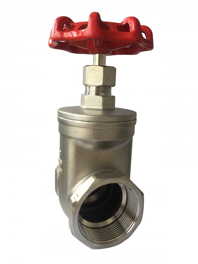 Chemical Resistant Manual Stainless Steel Gate Valve Female Thread